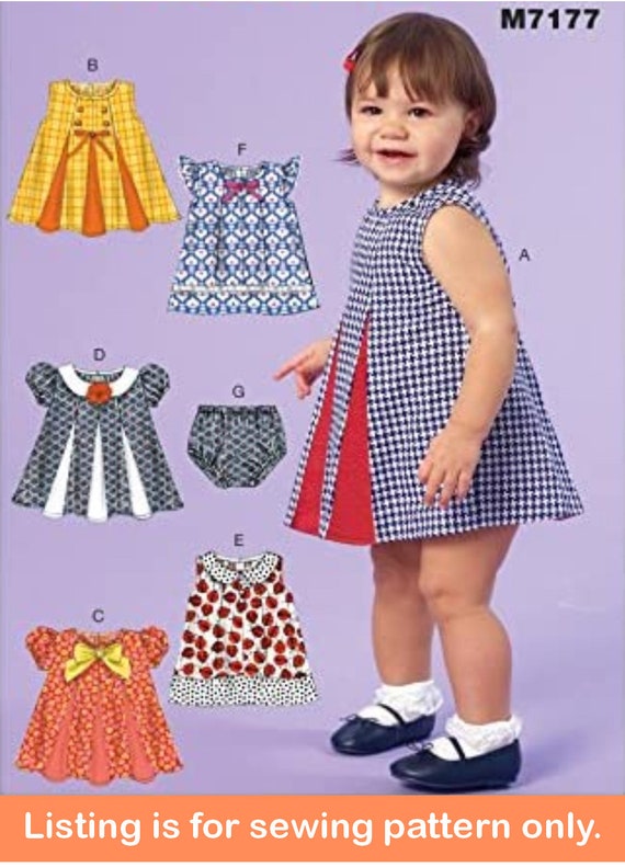 DRESS SEWING PATTERN Make Baby Clothes Infant Girls - Etsy