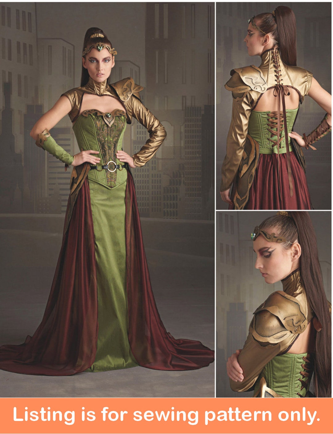 COSTUME SEWING PATTERN | Sew Women Halloween Outfit | Fantasy Ranger ...