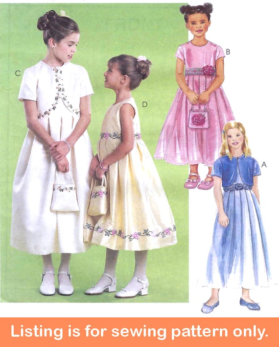 DRESS SEWING PATTERN Sew Girls Clothes Clothing Formal | Etsy