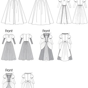 COSTUME SEWING PATTERN |make Halloween Carnival Dress | Girl Medieval ...