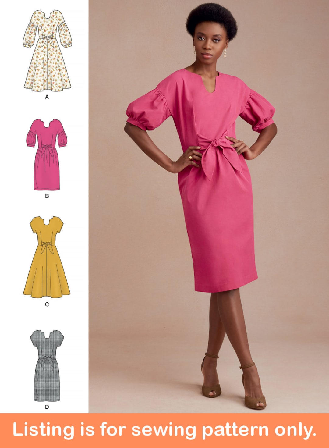 DRESS SEWING PATTERN | Sew Womens Misses Clothes Clothing | Long Short ...