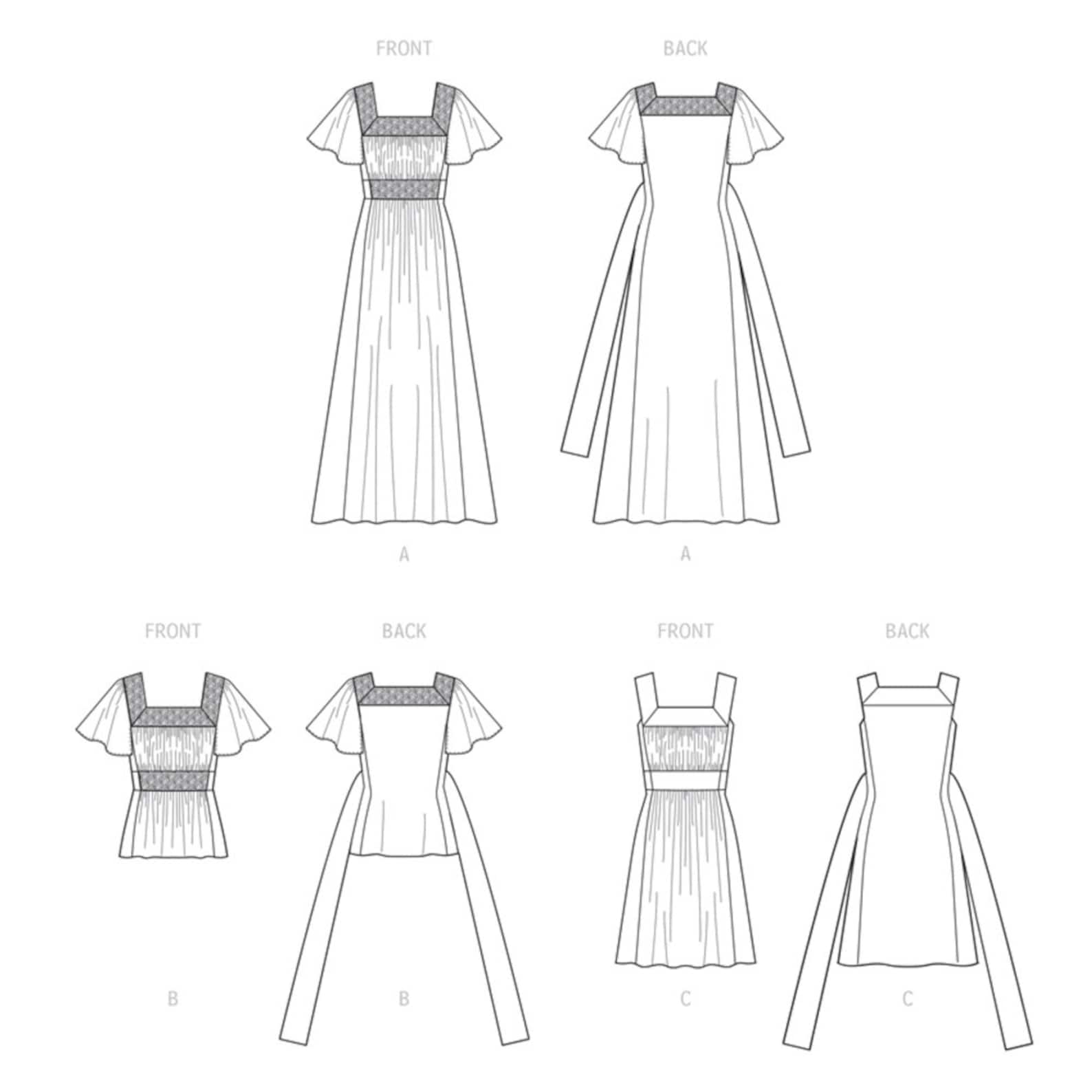 70s SEWING PATTERN Sew Womens Clothes Clothing Maxi Dress - Etsy