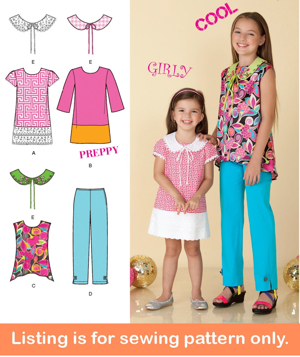 GIRLS SEWING PATTERN Sew Retro Summer Clothes Tank Top - Etsy