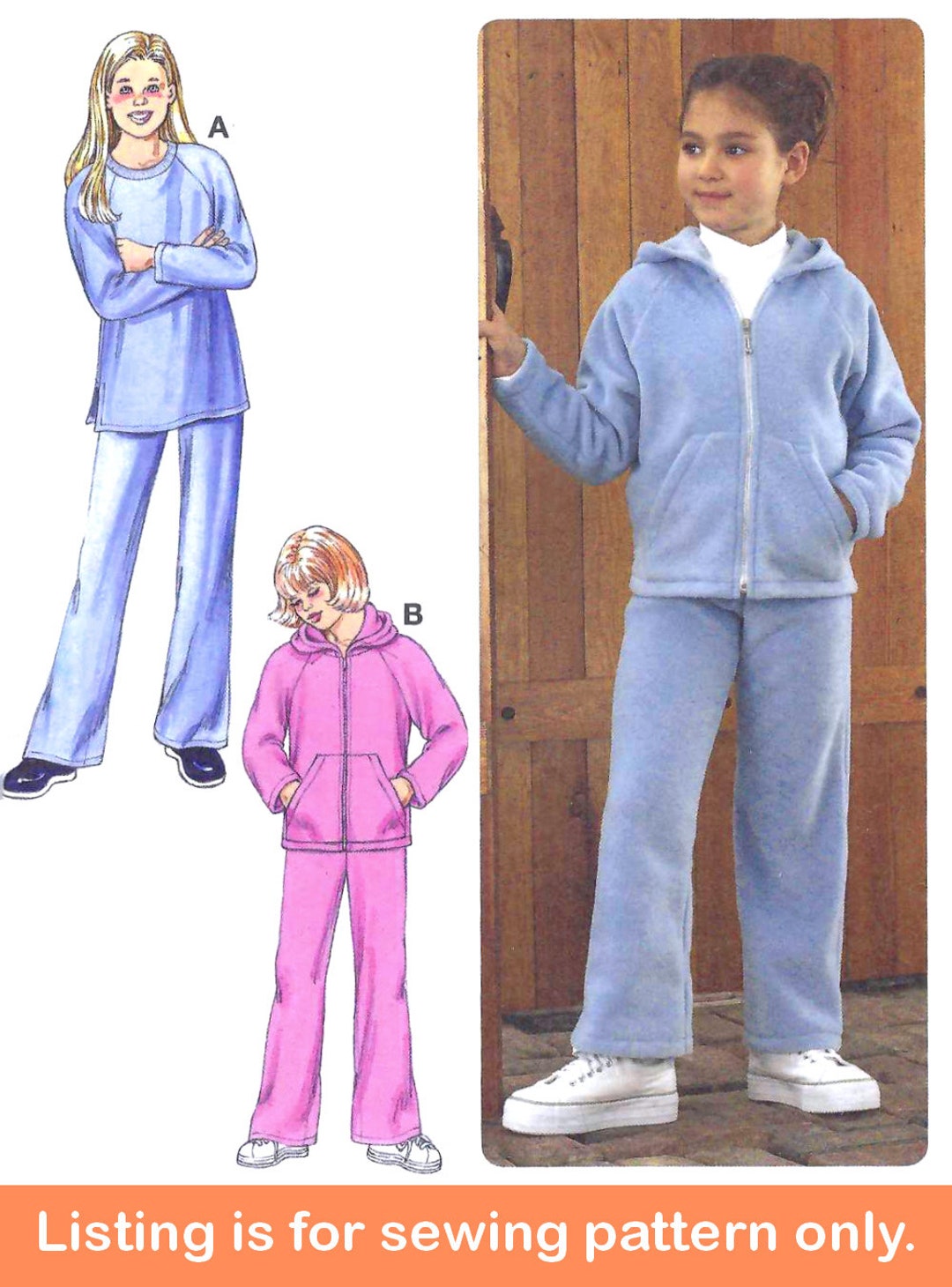 SWEATSUIT SEWING PATTERN Make Girls Clothes Clothing Sweatpants ...