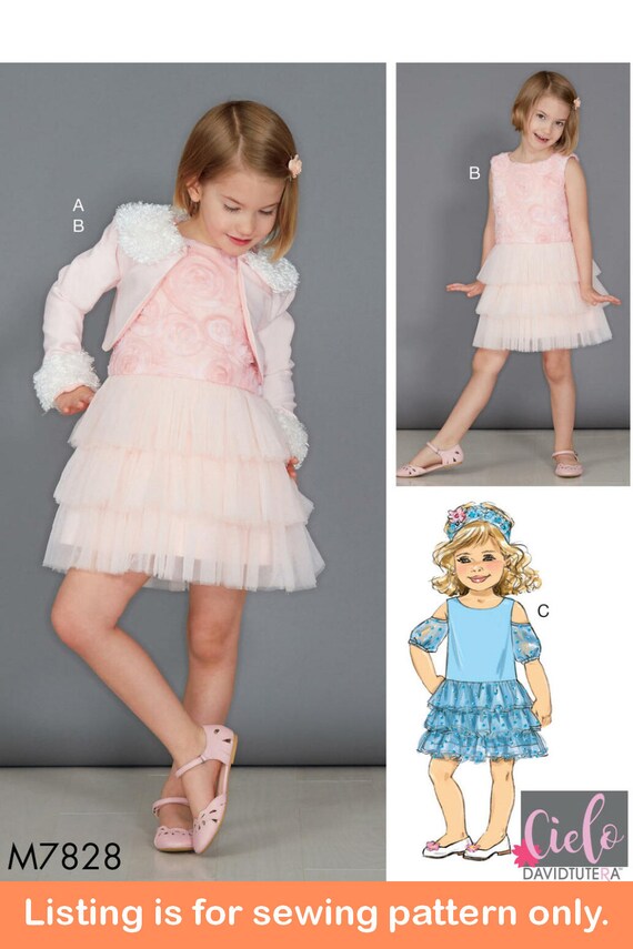 DRESS SEWING PATTERN Make Formal Girls Clothes Clothing | Etsy