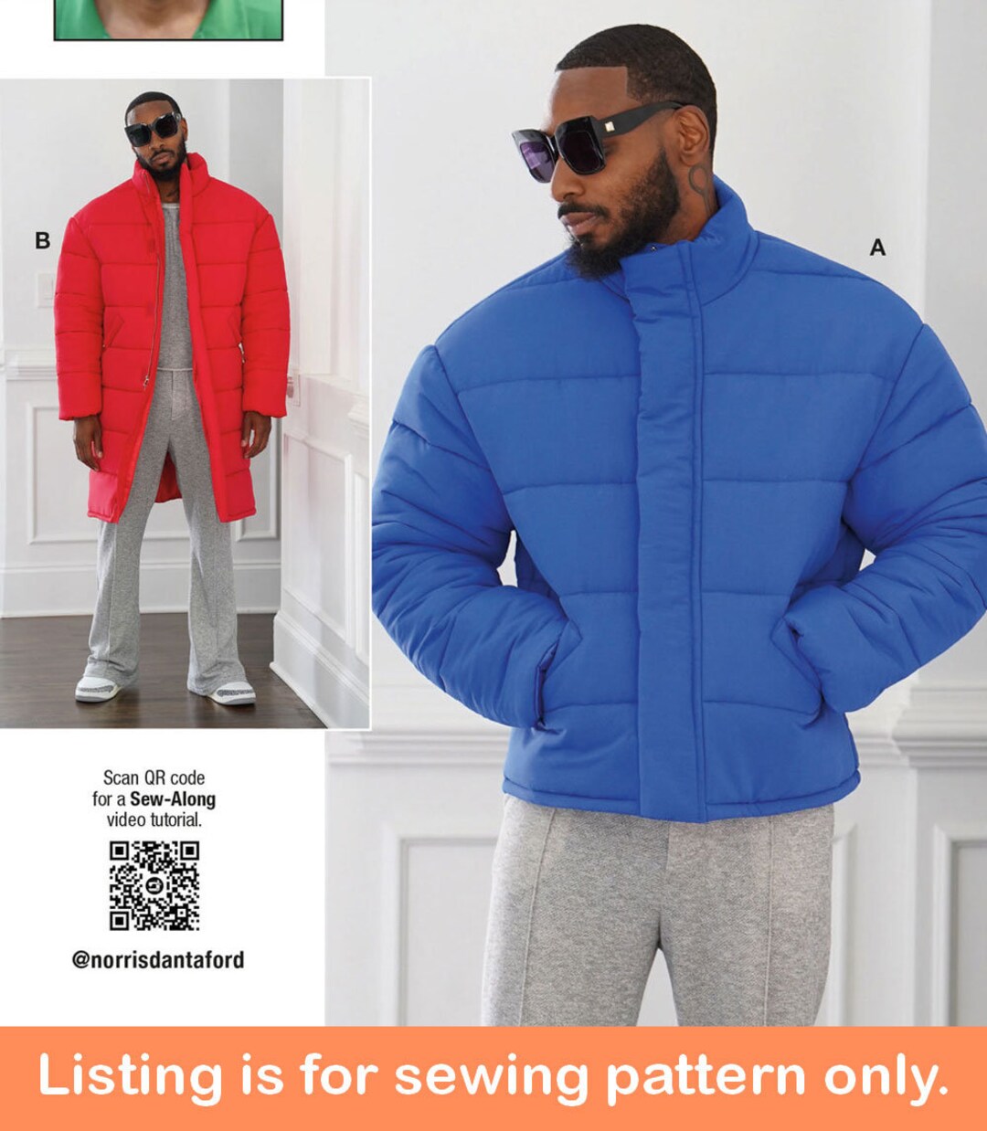PUFFER COAT Sewing PATTERN | Sew Winter Clothes Clothing | Stuffed ...