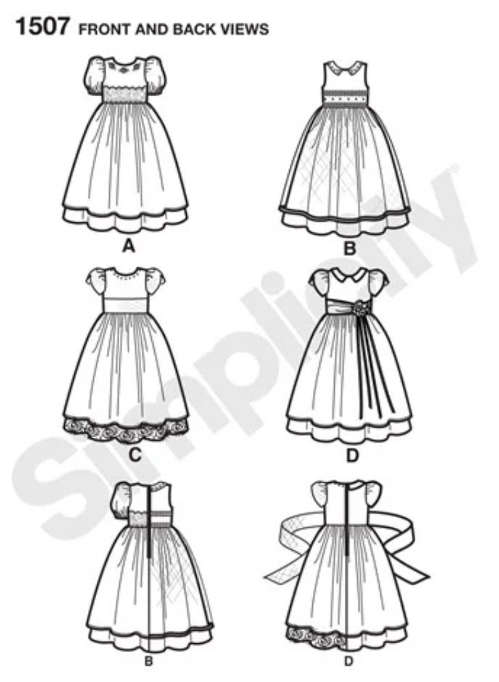 FORMAL DRESS Sewing PATTERN | Sew Girls Clothes Clothing | Party First ...
