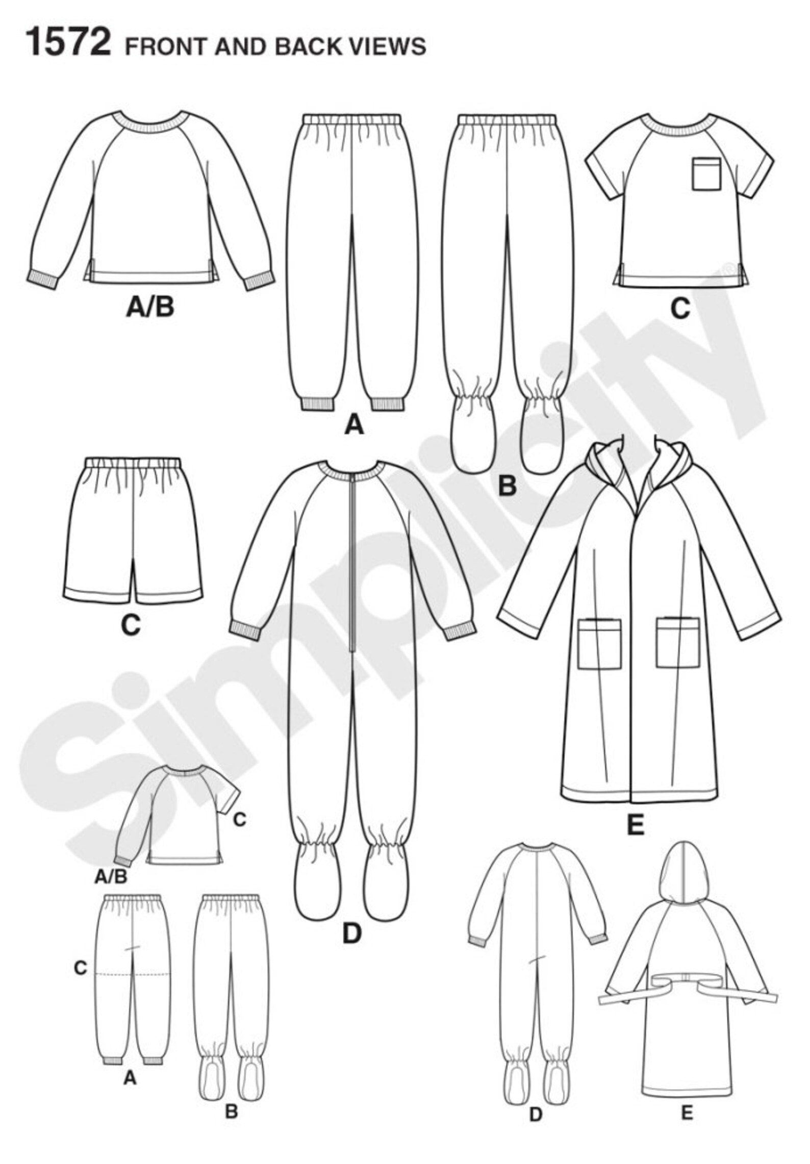 PAJAMAS SEWING PATTERN | Make Boys Girls Clothes | Kids Toddler ...