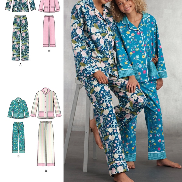 Girls Pajama Pattern - Etsy