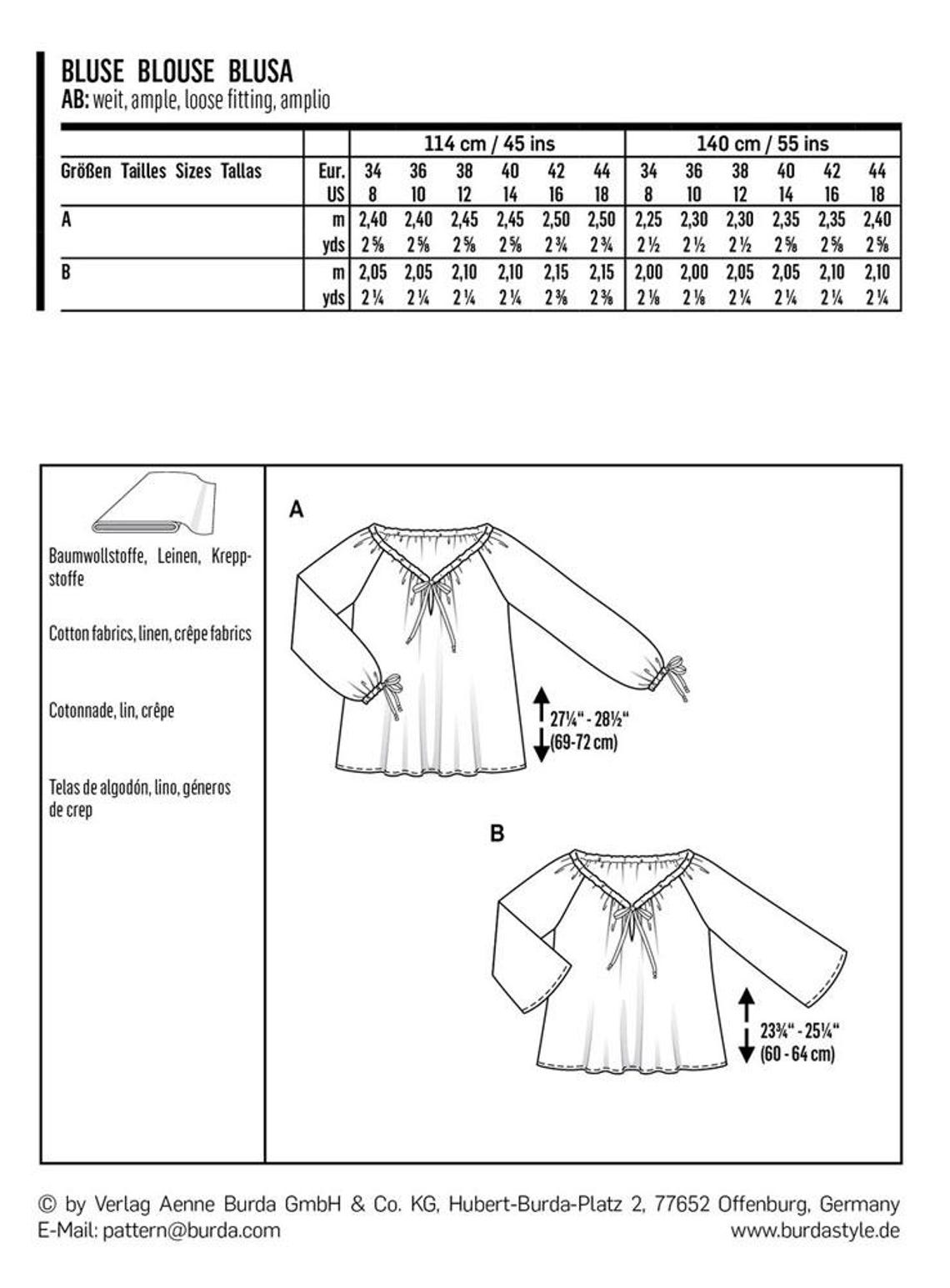 PEASANT BLOUSE Sewing PATTERN | Sew Womens Clothes Clothing | Boho Top ...