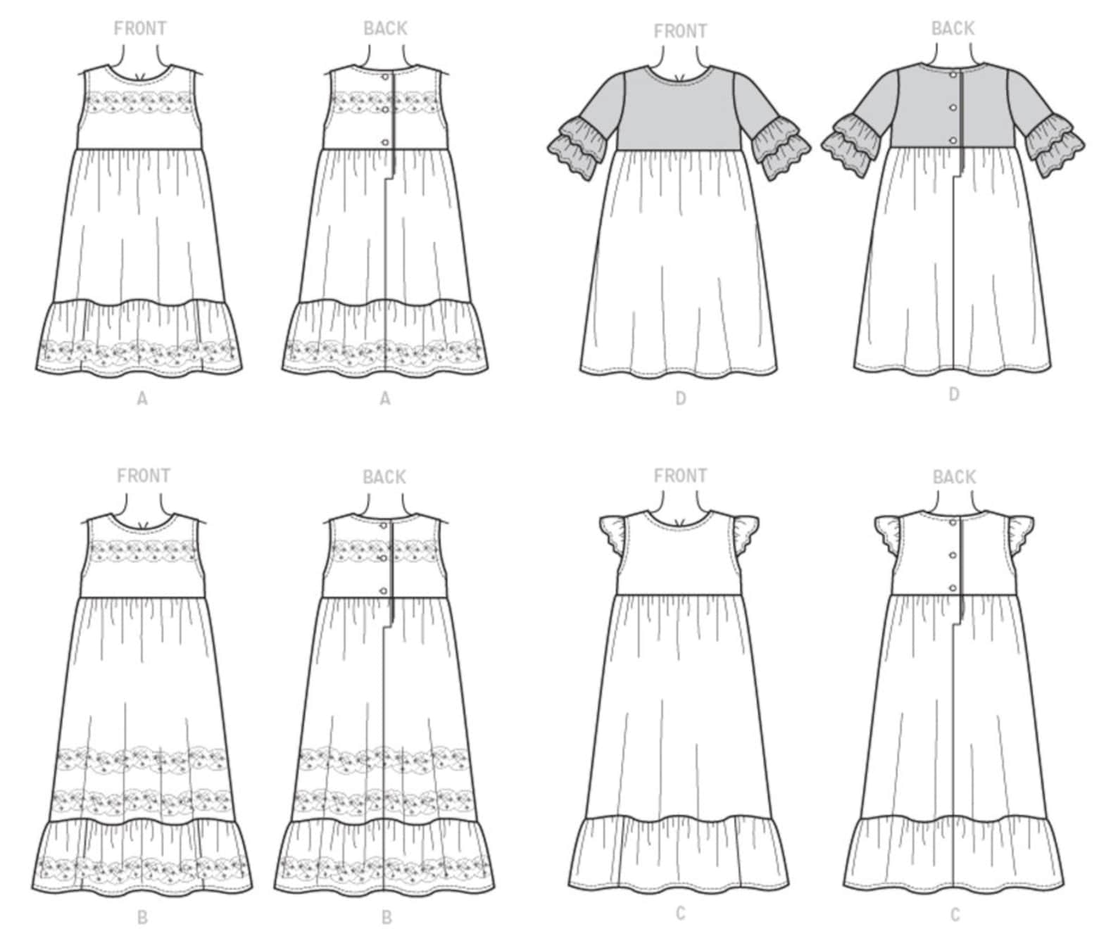 DRESS SEWING PATTERN | Sew Girls Clothes Clothing | Sundress Spring ...
