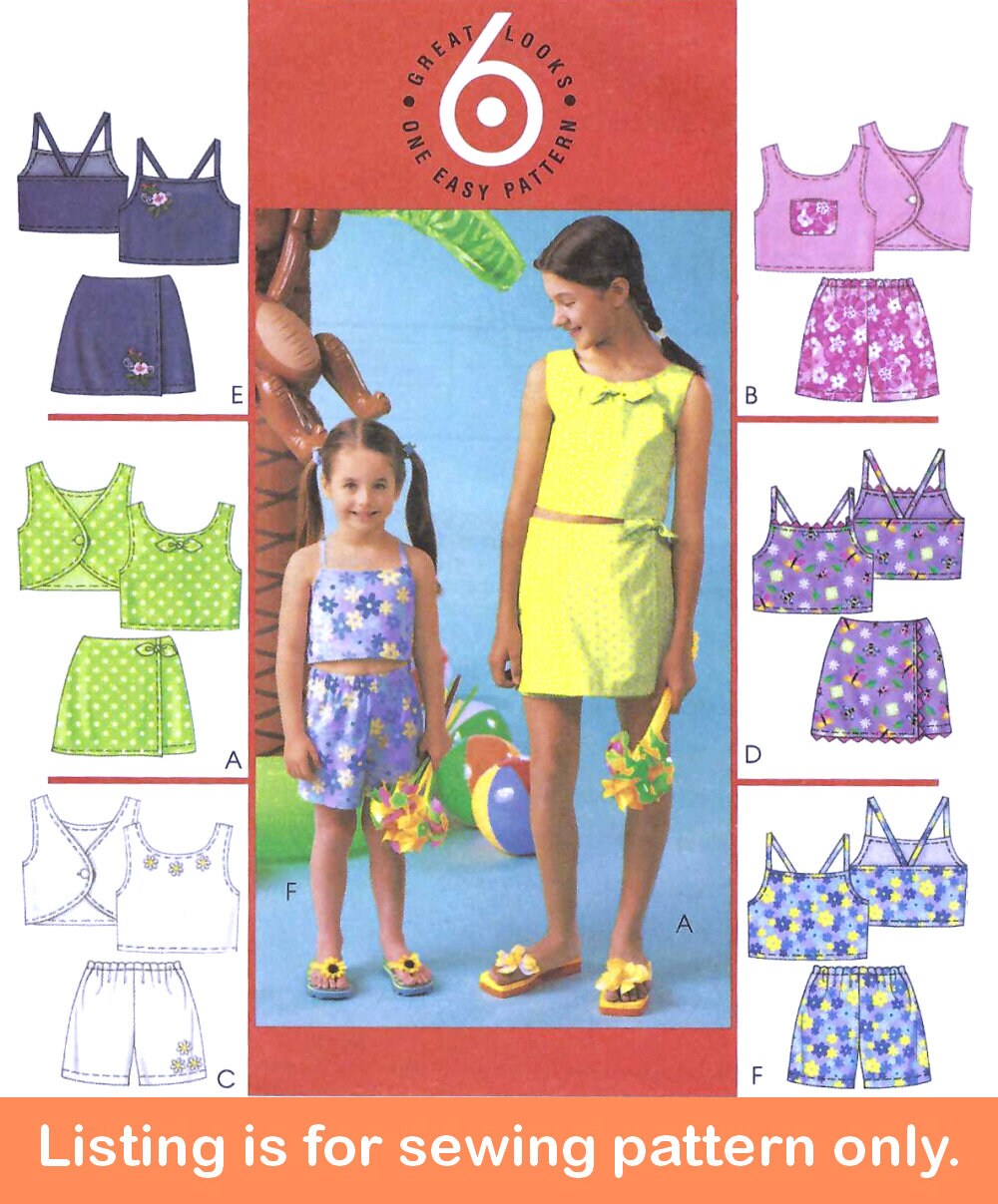 SUMMER SEWING PATTERN Make Girls Clothes Clothing Tank Top - Etsy