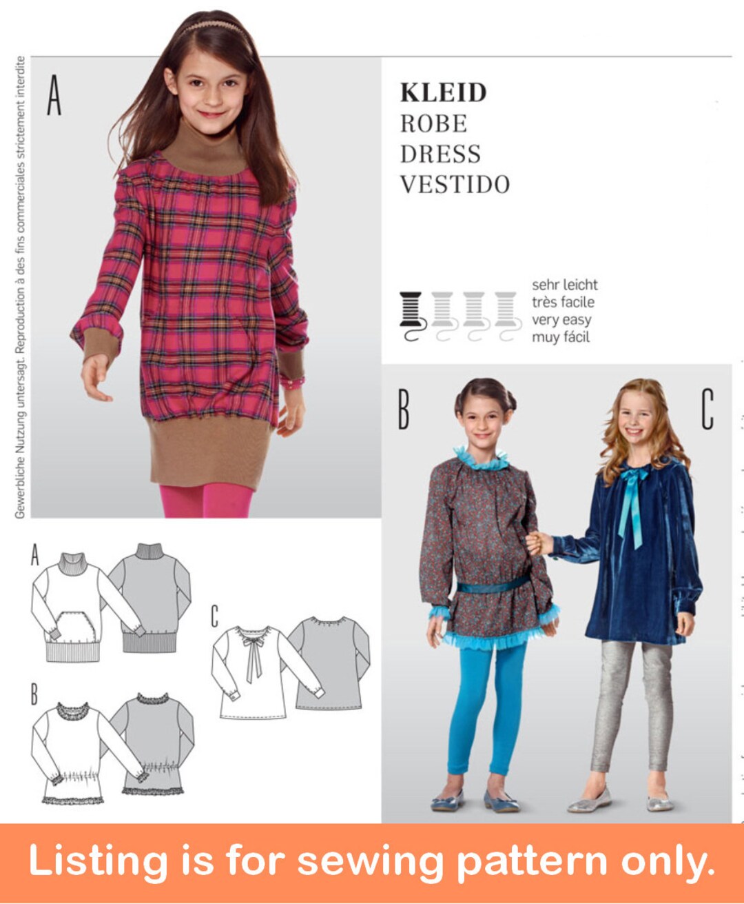 GIRLS SEWING PATTERN | Sew Tween Teen Clothes Clothing | Dress Shirt ...