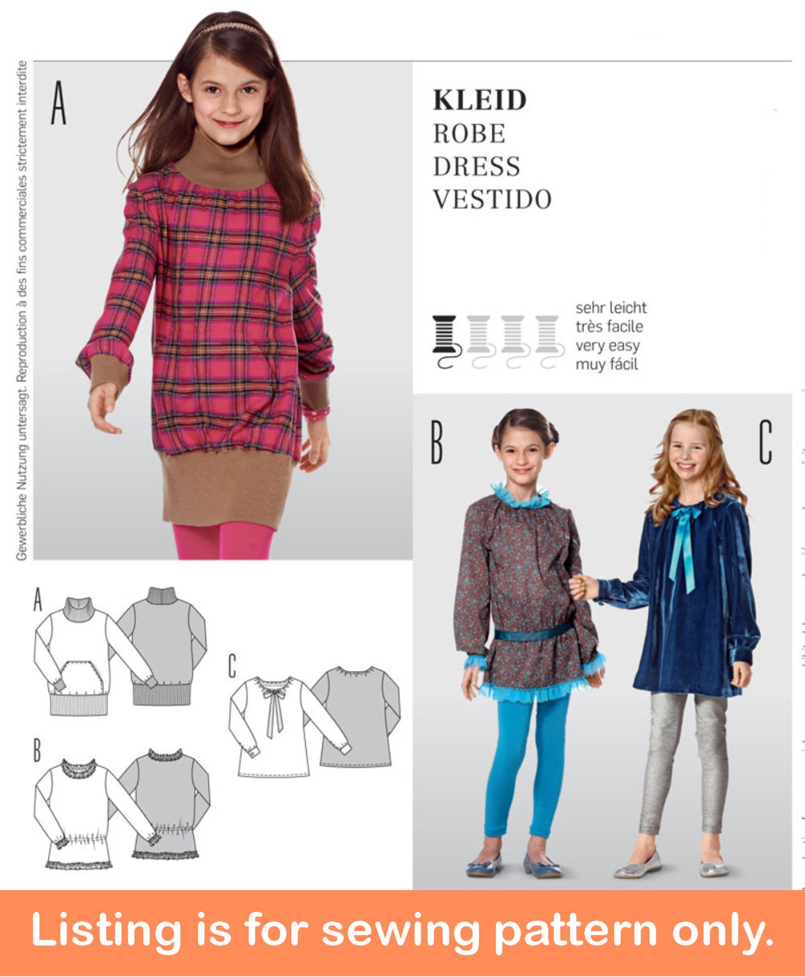 GIRLS SEWING PATTERN Sew Tween Teen Clothes Clothing Dress - Etsy