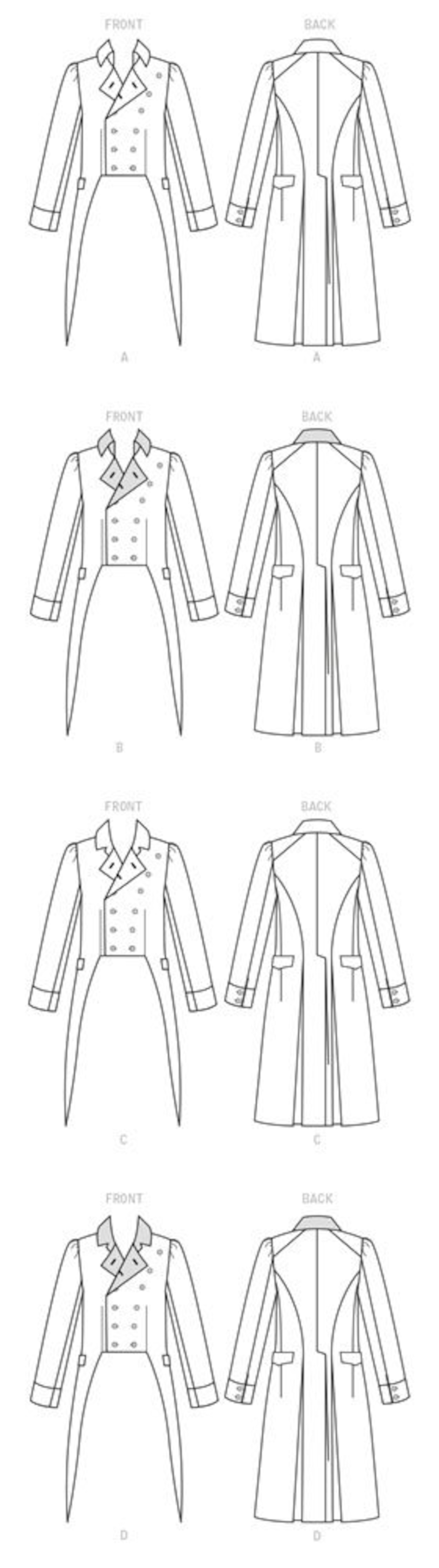 SUIT JACKET Sewing PATTERN | Sew Men Clothes Costume | Riding Long Coat ...