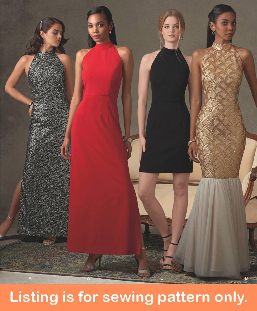 FORMAL DRESS Sewing PATTERN | Sew Women Clothes Clothing | Cocktail ...