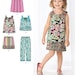 GIRLS SEWING PATTERN Sew Kids Clothes Clothing Dress Skirt Capri Pants ...
