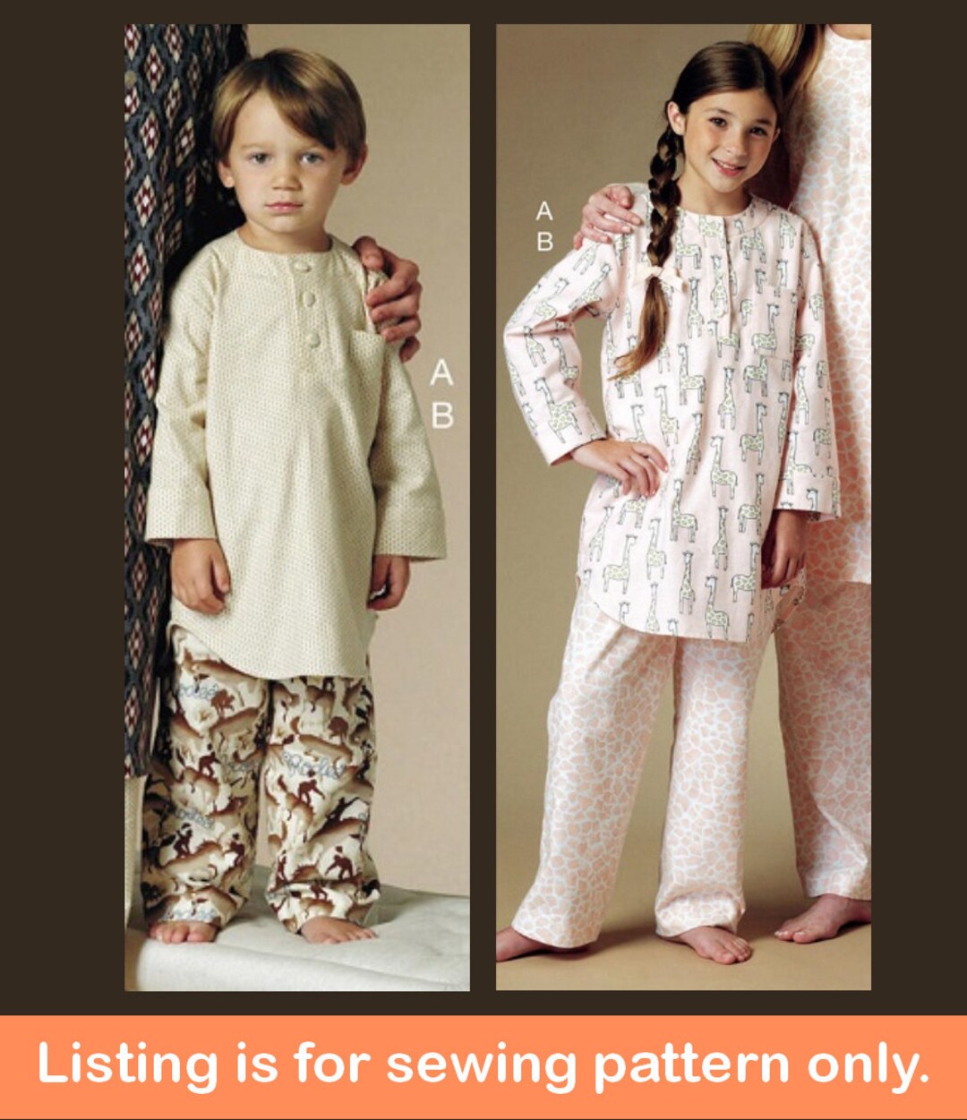 PAJAMAS SEWING PATTERN | Sew Tween Teen Boys Girls Clothes Clothing ...