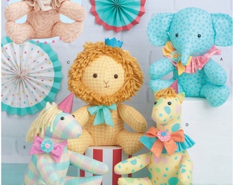 STUFFED ANIMAL Sewing PATTERN Sew Large 15 Soft Plush Toy Teddy Bear ...
