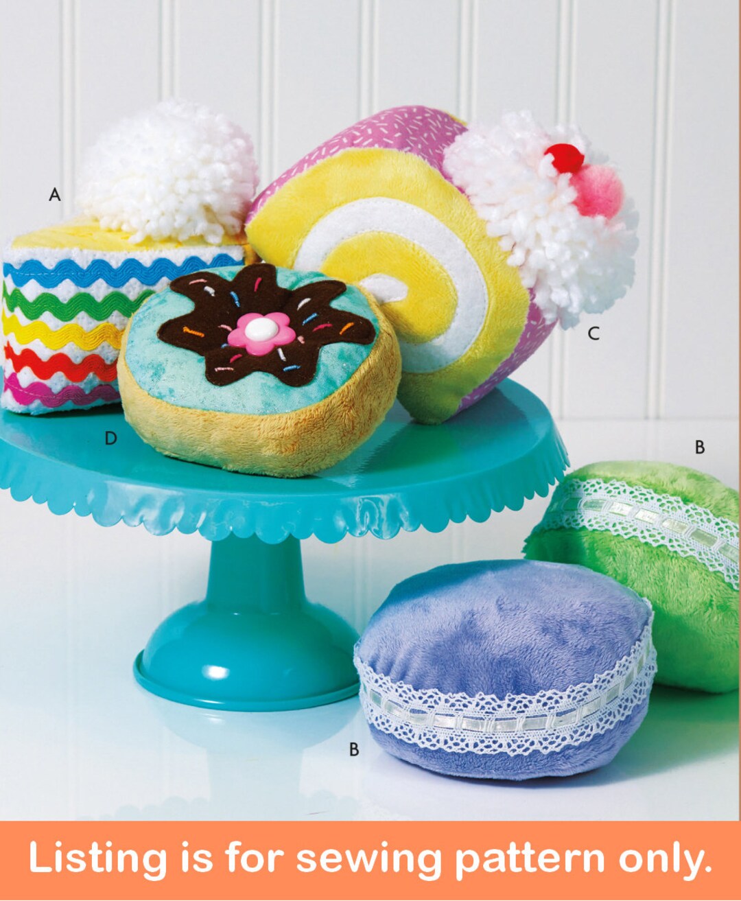 TOY SEWING PATTERN | Sew Kid Faux Pretend Food | Squishie Foam Fidget ...