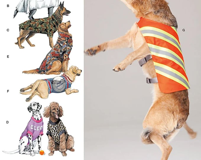 LARGE DOG Sewing PATTERN Make Dog Clothes Service Dog / | Etsy