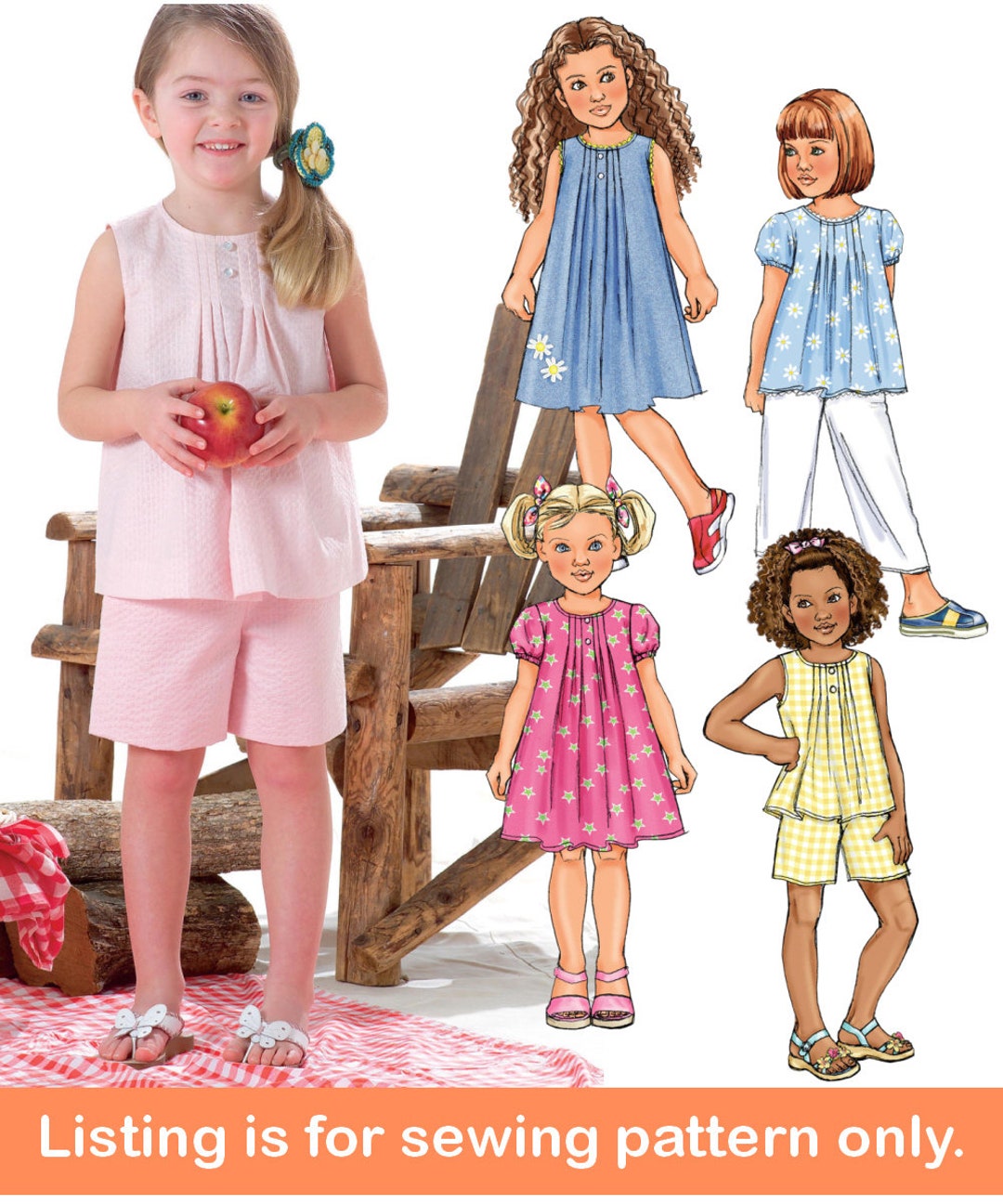 GIRLS SEWING PATTERN | Make Summer Clothes | Kids Toddler Clothing ...