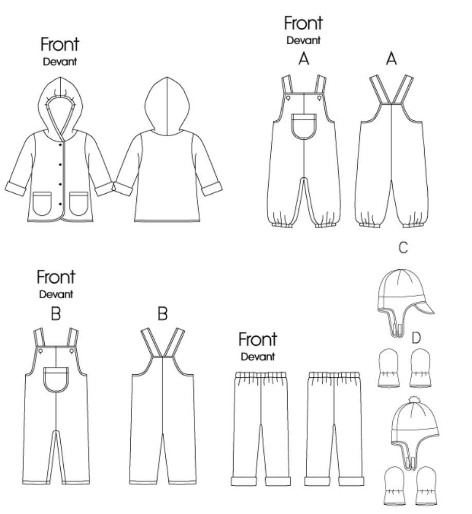 WINTER SEWING PATTERN |make Baby Clothes | Infant Clothing Jacket Coat ...