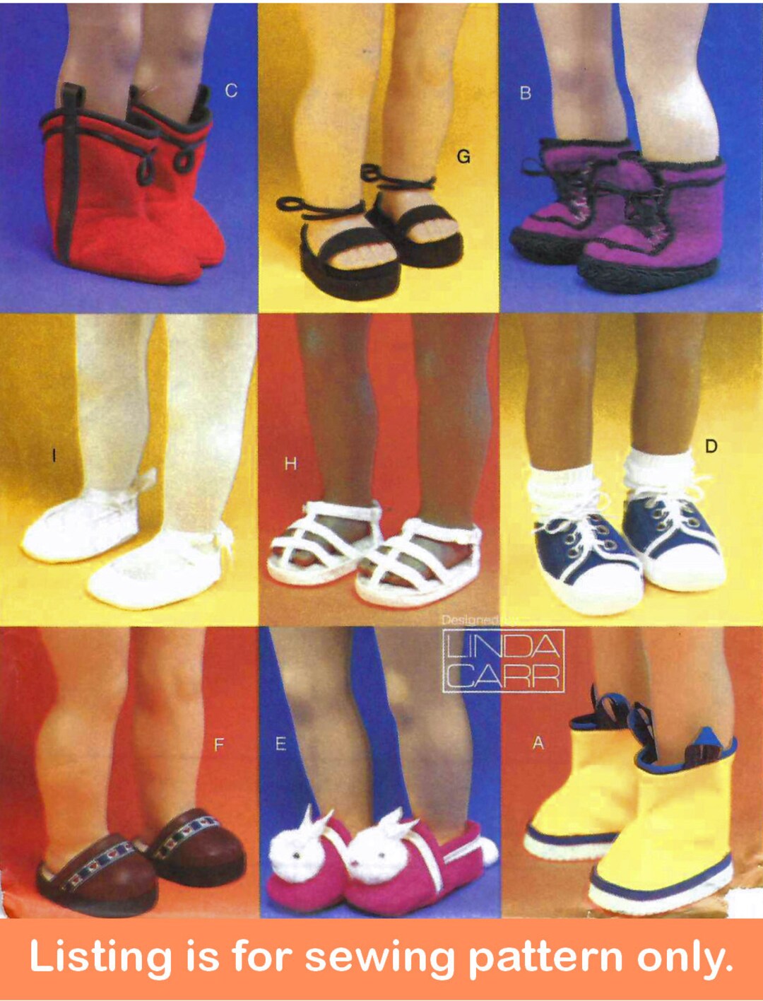 DOLL SHOES Sewing PATTERN | Sew Footwear for 18" Inch Dolls | Fits ...