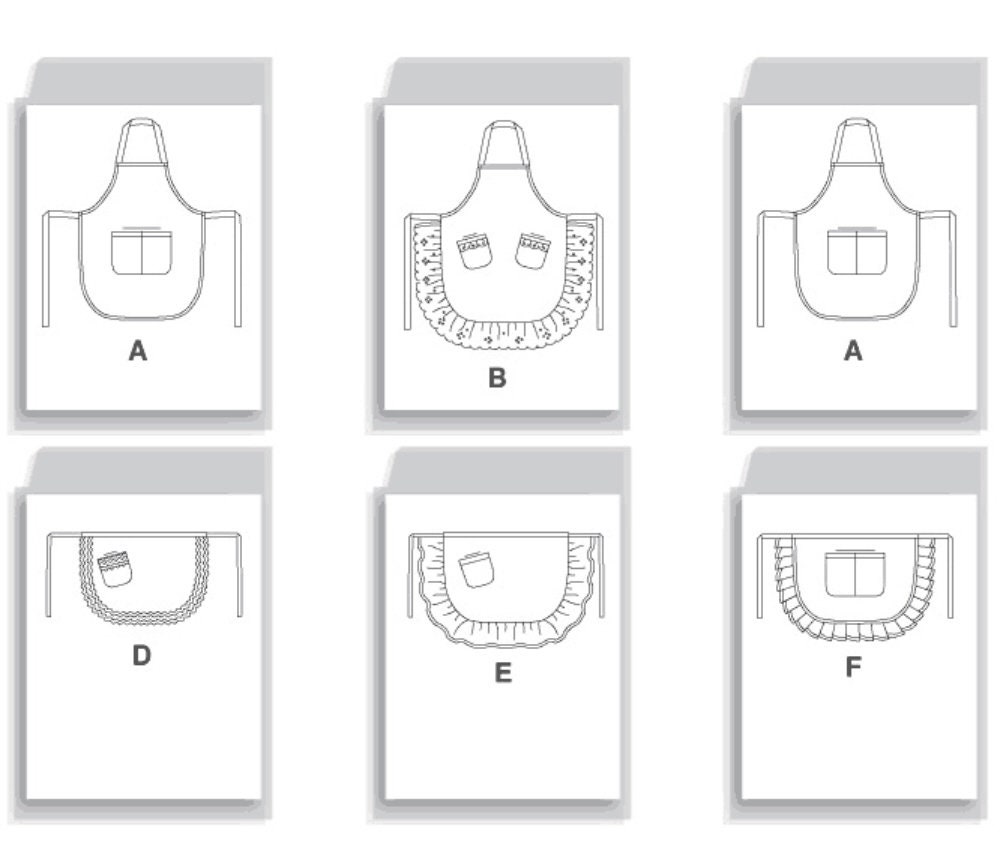 APRON SEWING PATTERN Make Kitchen Craft Apron Women Woman - Etsy