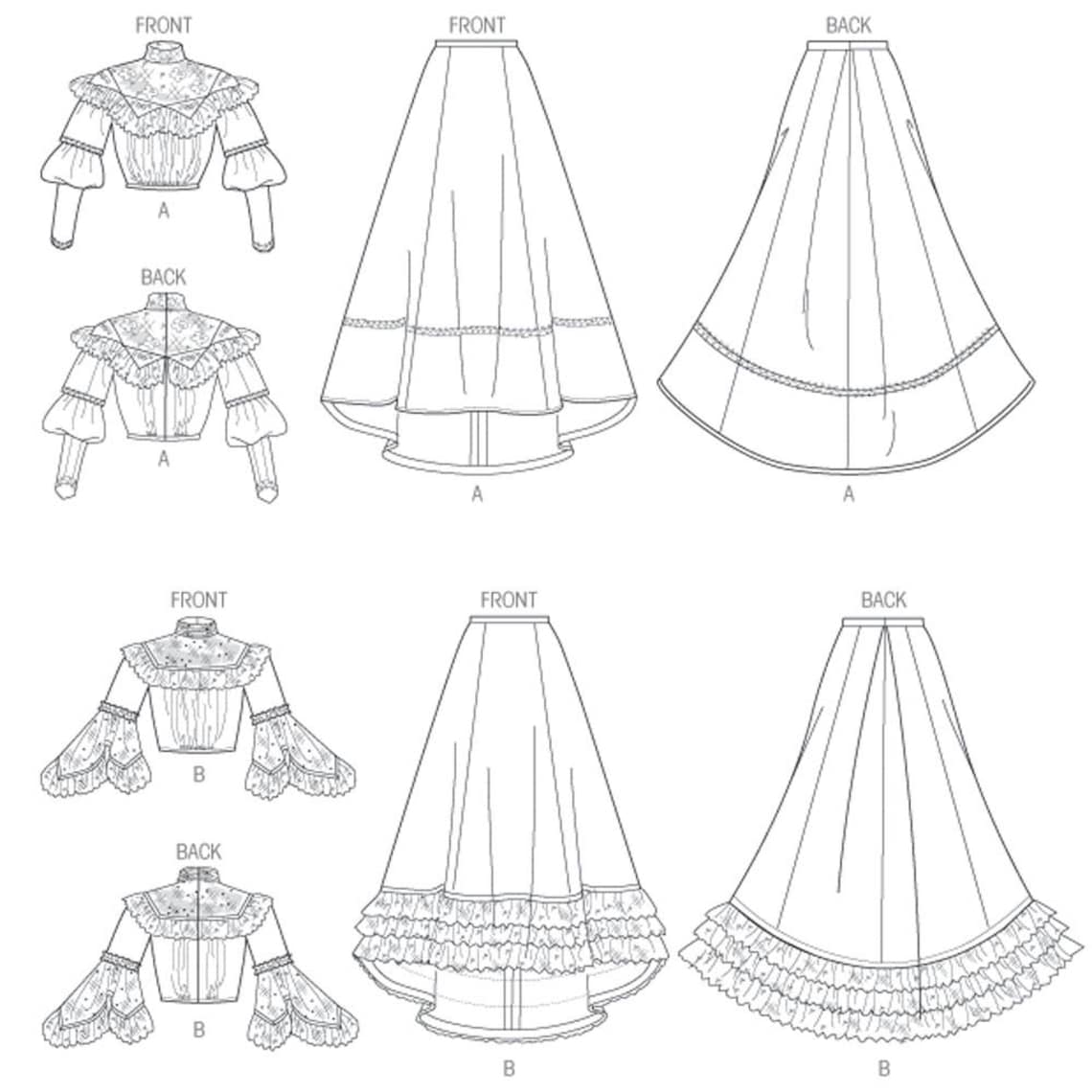 COSTUME SEWING PATTERN | Sew Womens Halloween Carnival Dress ...