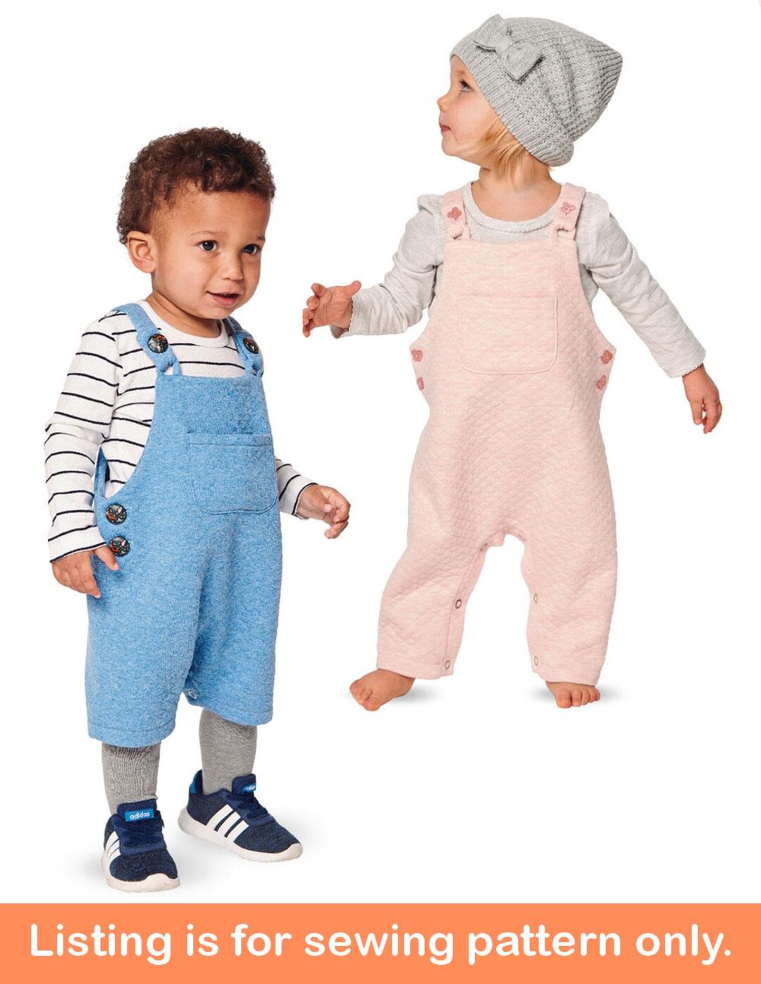 OVERALLS SEWING PATTERN | Sew Baby Infant Clothing Clothes | Boys Girls ...