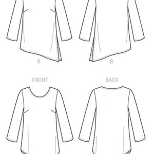 SHIRT SEWING PATTERN | Sew Womens Clothes Clothing | Asymmetrical Top ...
