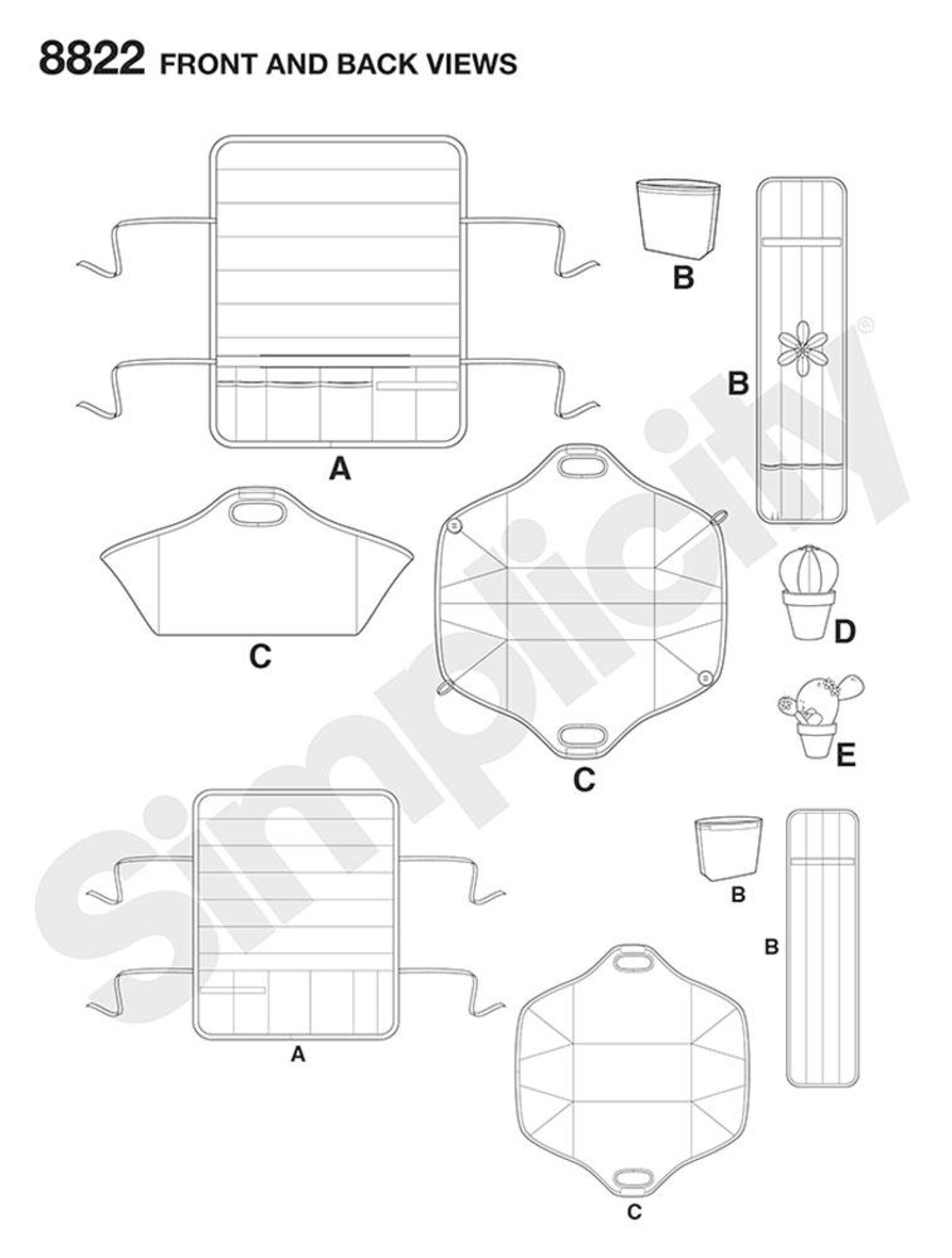 SEWING ACCESSORIES PATTERN | Sew Sewing Machine Mat Cover Bag Storage ...