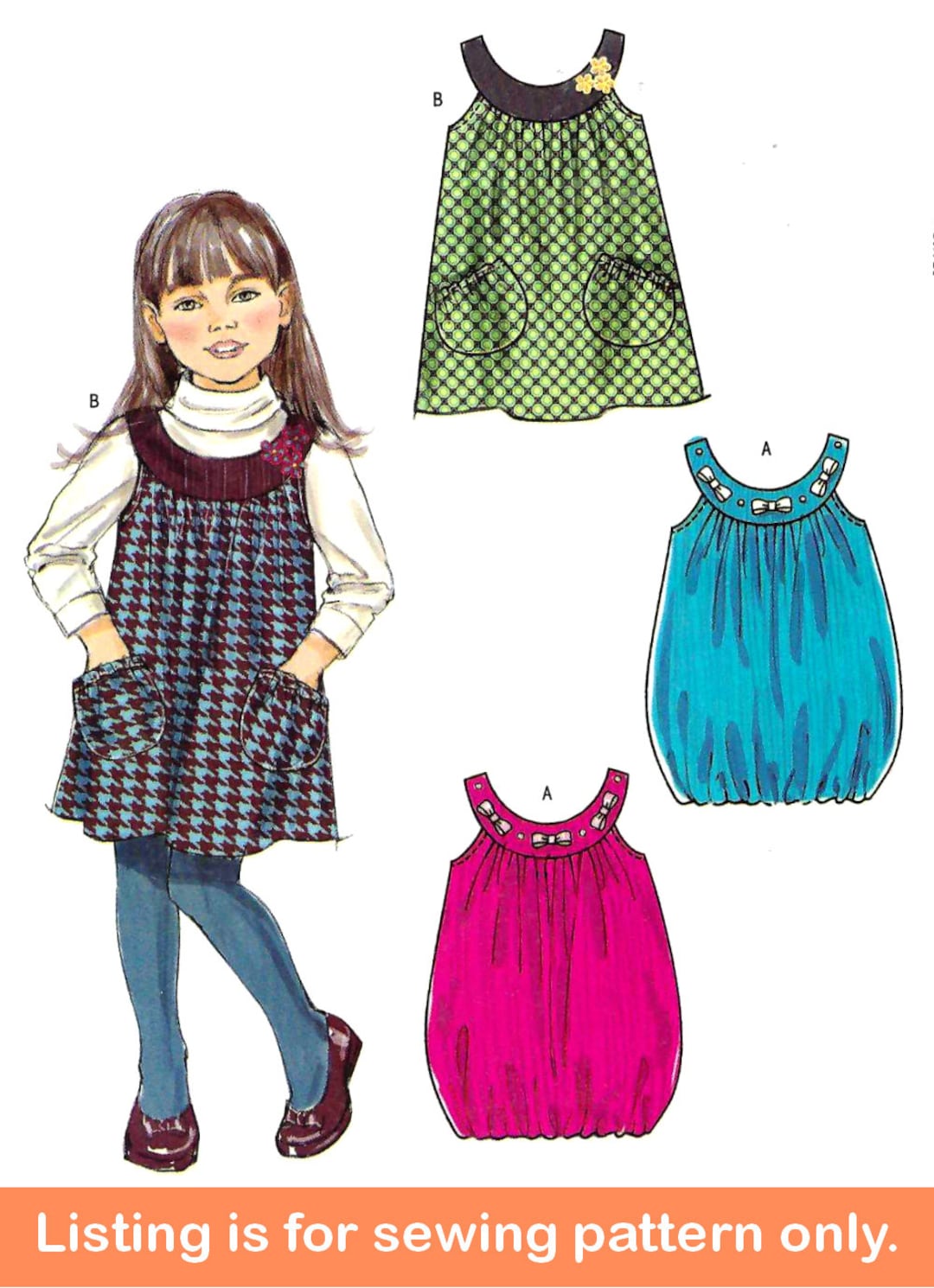 JUMPER SEWING PATTERN | Sew Girls Clothes Clothing | Spring Summer ...