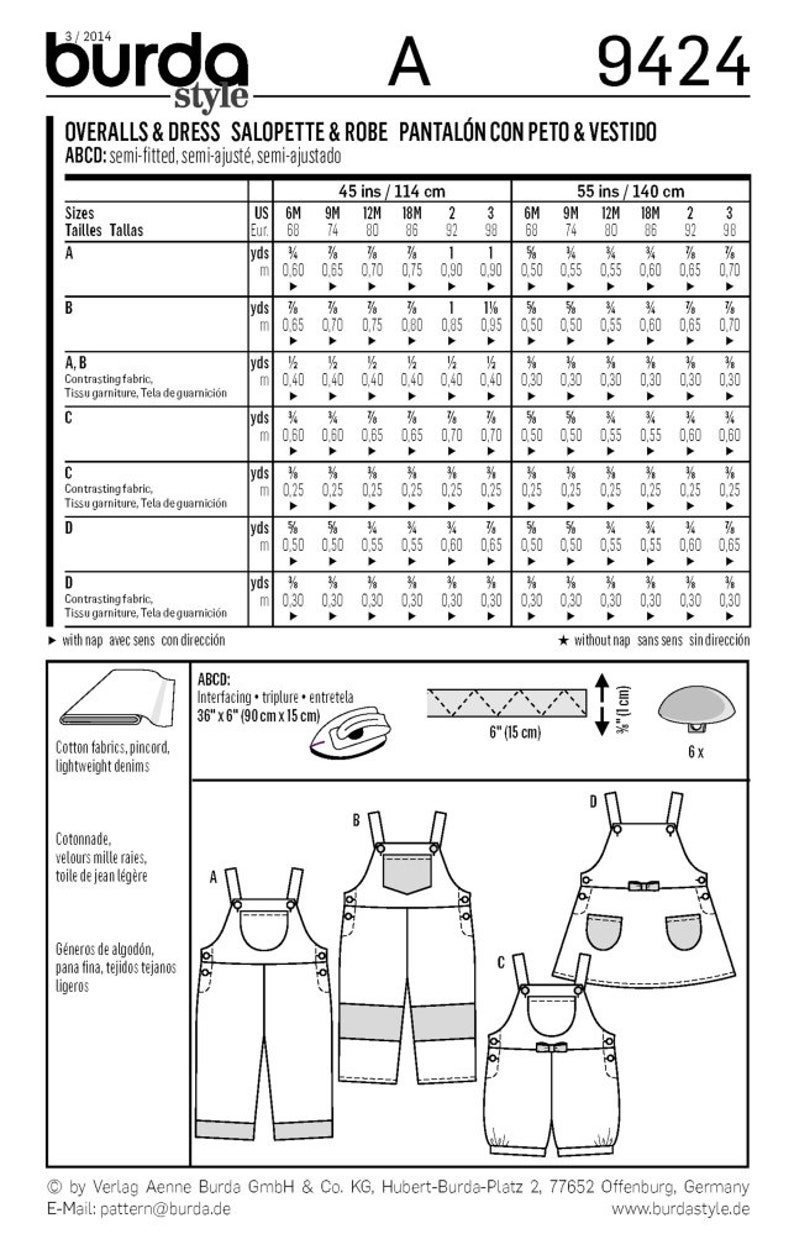 OVERALLS SEWING PATTERN | Sew Boys Girls Clothes Clothing Baby Toddler ...
