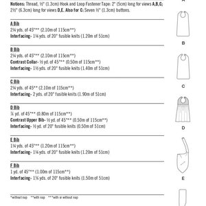 Adult BIB SEWING PATTERN | Sew Clothing Protector | Sewing Fun Styles ...