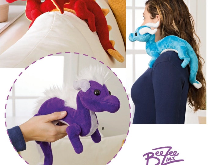 STUFFED DRAGON Sewing PATTERN Make Kids Plush Toys Animal - Etsy