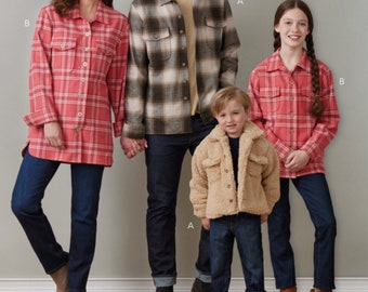 Adult Shacket Sewing Pattern - Etsy