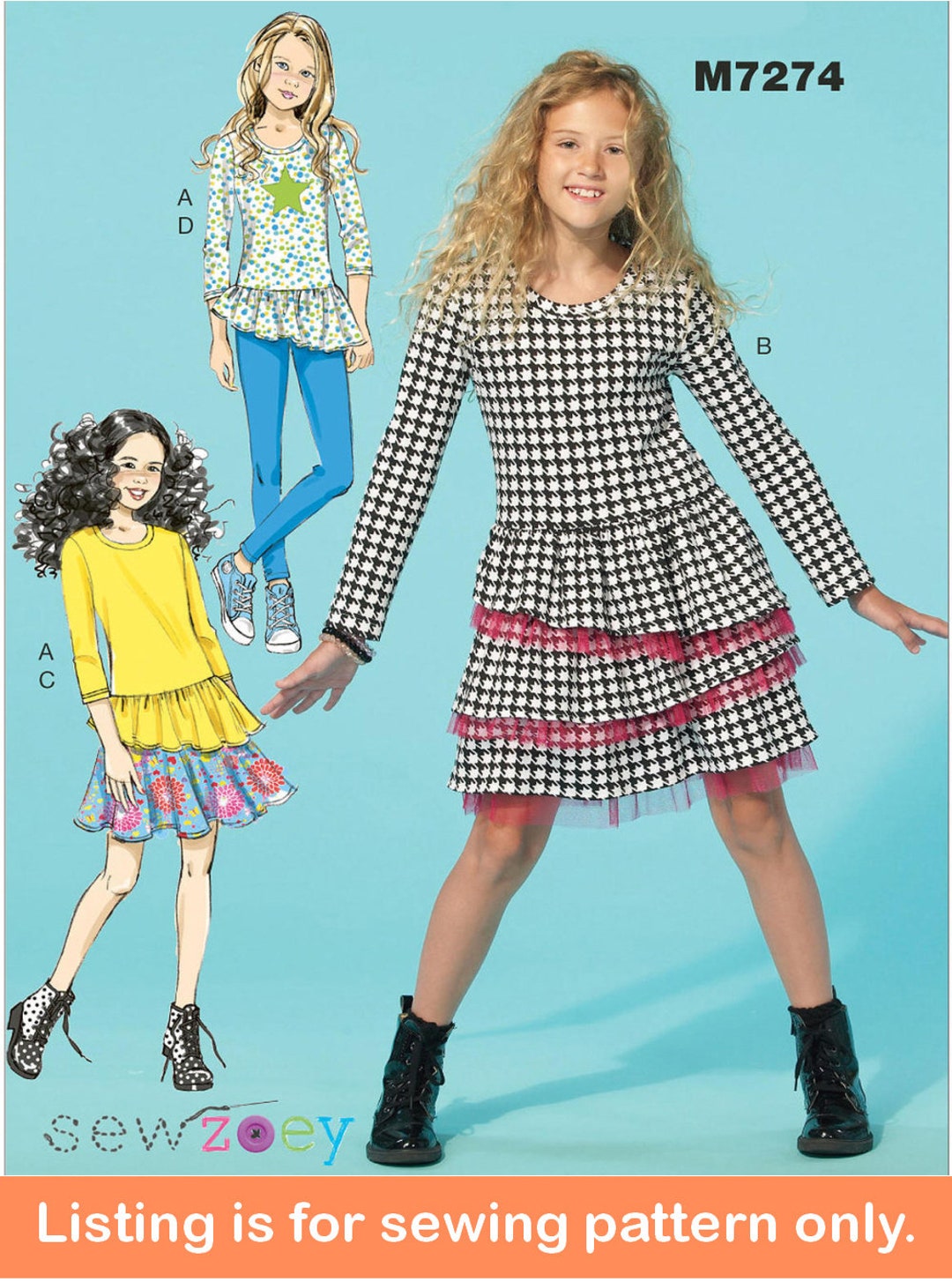 Sale!!! GIRLS SEWING PATTERN | Sew Fall Clothes Clothing | School Dress ...
