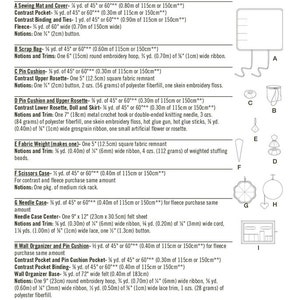 SEWING ACCESSORIES PATTERN | Sew Sewing Mat Cover Bag Storage Organizer ...