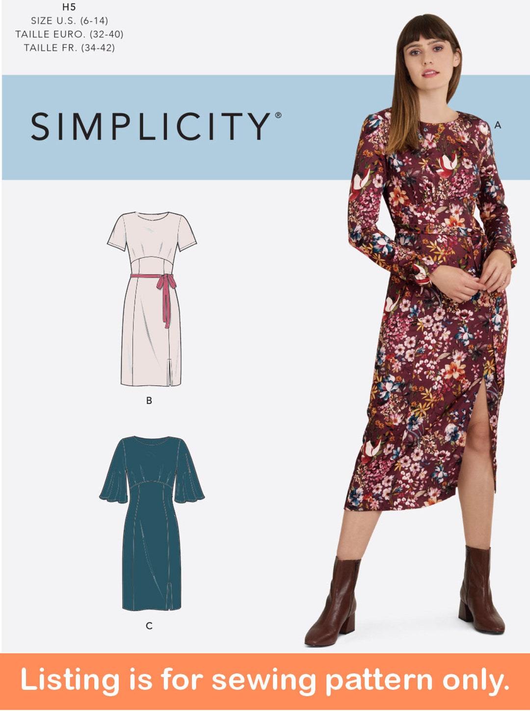 DRESS SEWING PATTERN | Sew Women Misses Clothes Clothing | Party ...