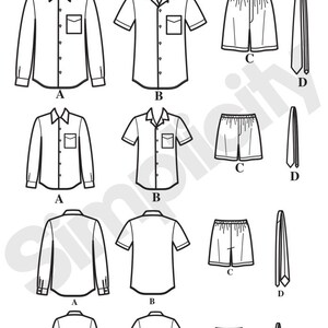 Father Son SEWING PATTERN | Sew Men Boys Matching Clothes Clothing ...