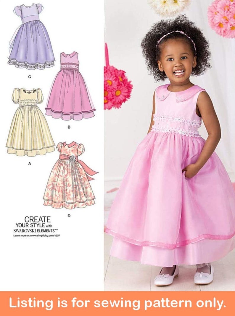 FORMAL DRESS Sewing PATTERN | Sew Girls Clothes Clothing | Party First ...