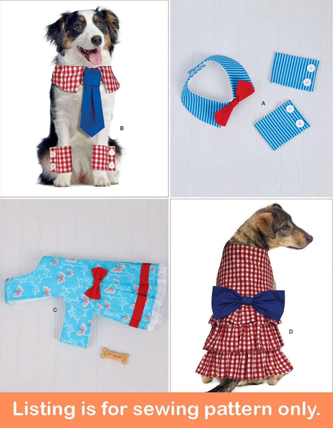 Sale!! COSTUME SEWING PATTERN | Sew Dog Clothes Puppy Clothing L ...