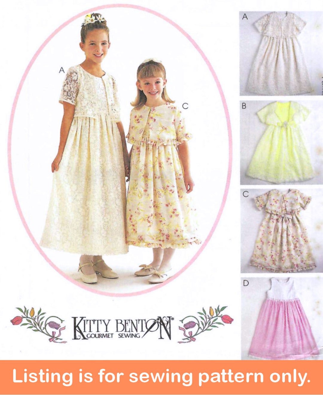 DRESS SEWING PATTERN | Make Girls Clothes Clothing | Formal Easter ...