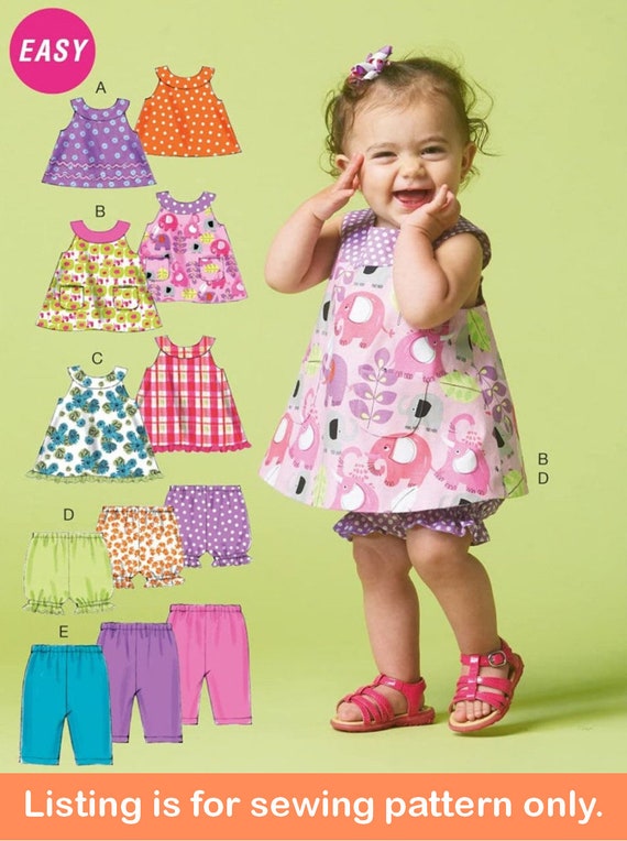 DRESS SEWING PATTERN Make Baby Girls Clothes Infant - Etsy
