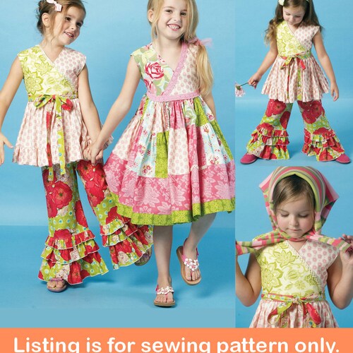 SUMMER SEWING PATTERN Make Girls Clothes Kids Clothing - Etsy