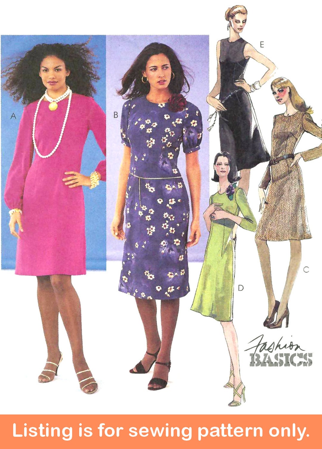DRESS SEWING PATTERN | Sew Womens Misses Clothes Clothing | Sleeveless ...