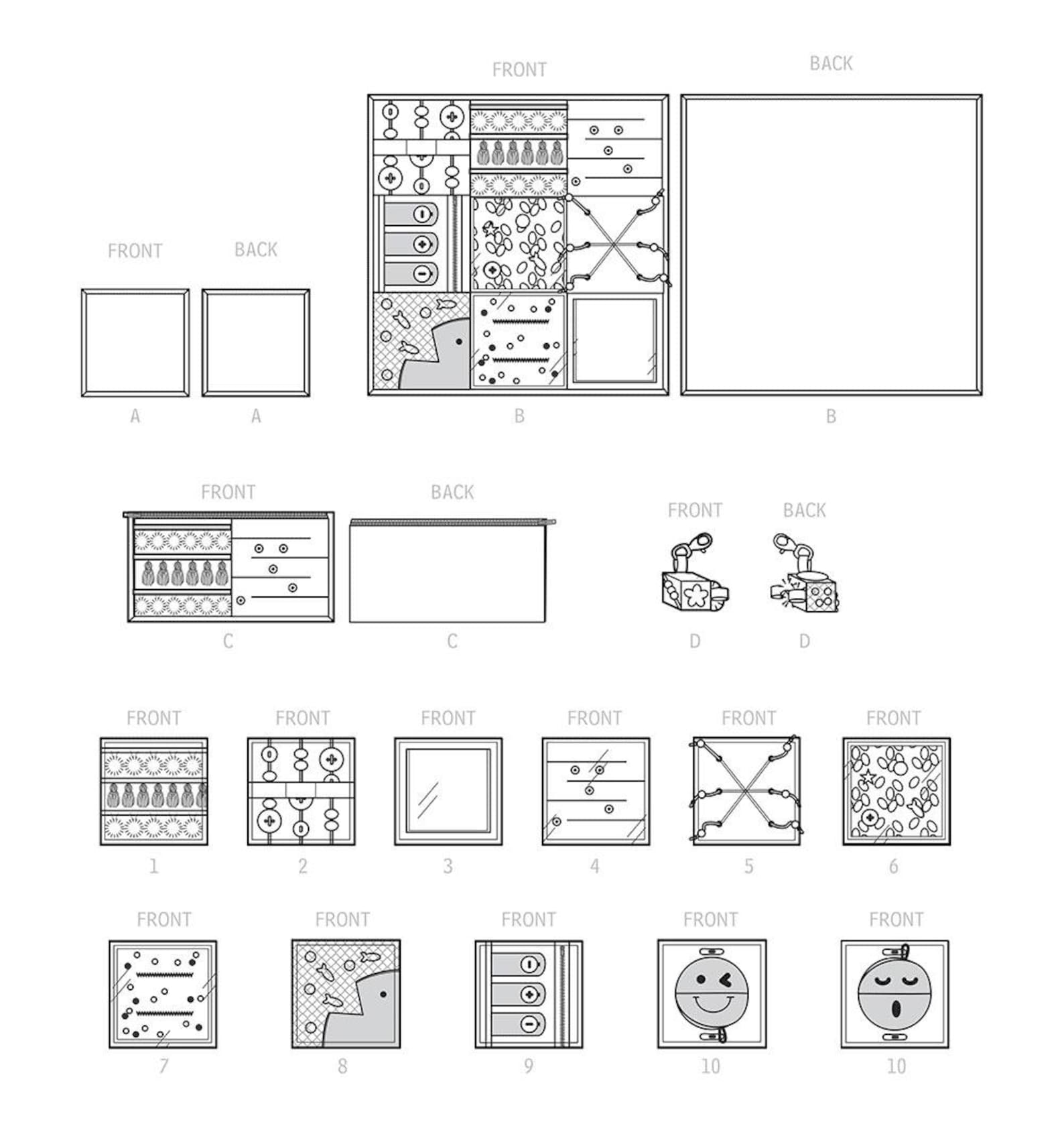 FIDGET TOYS Sewing PATTERN | Sew Fiddle Quilt Blanket | Sensory Idea ...