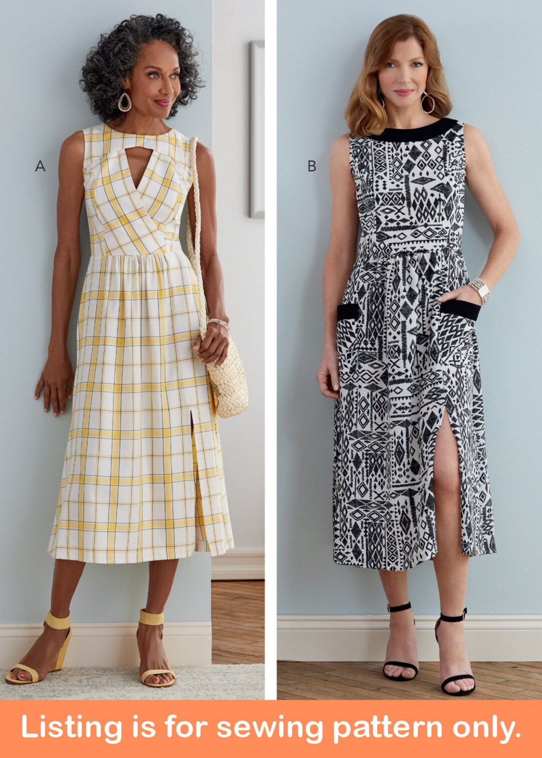 DRESS SEWING PATTERN | Sew Womens Clothes Clothing | Sleeveless ...